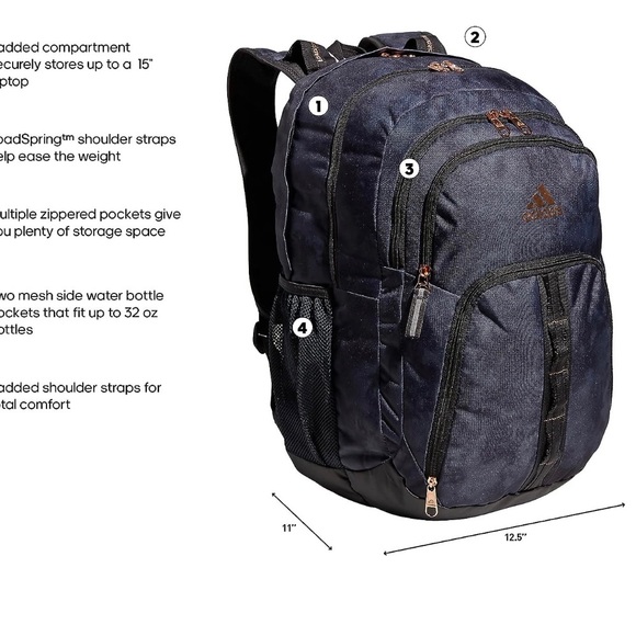 adidas | Other | Adidas Prime 6 Backpack Stonewash Carbon Gray | Poshmark